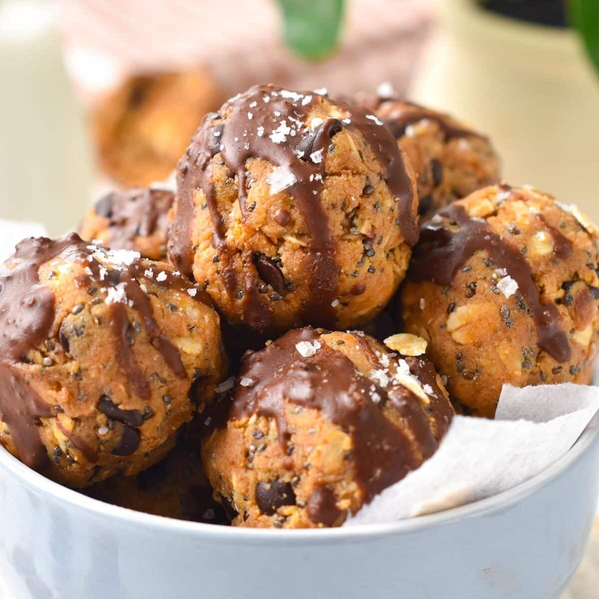 Low Calorie Protein Balls (80 Calories) - The Conscious Plant Kitchen