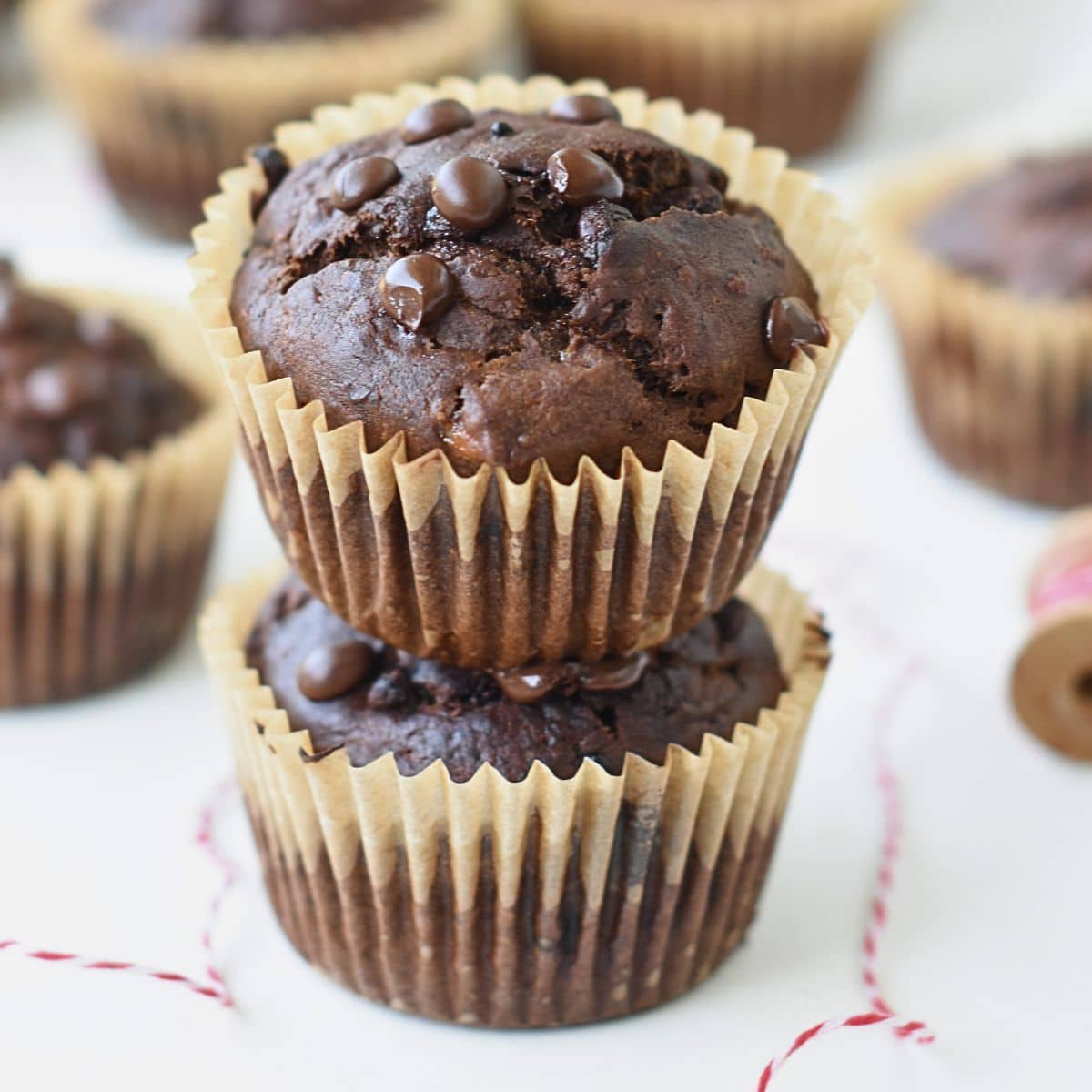 Chocolate Muffins (4 Ingredients, No Eggs, No Dairy) - The Conscious ...