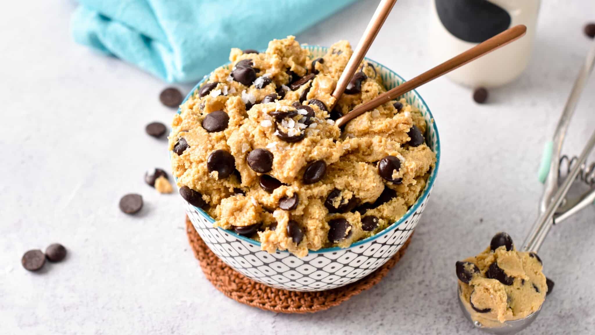 Vegan Cookie Dough (Edible & Ready in 10) - The Conscious Plant Kitchen