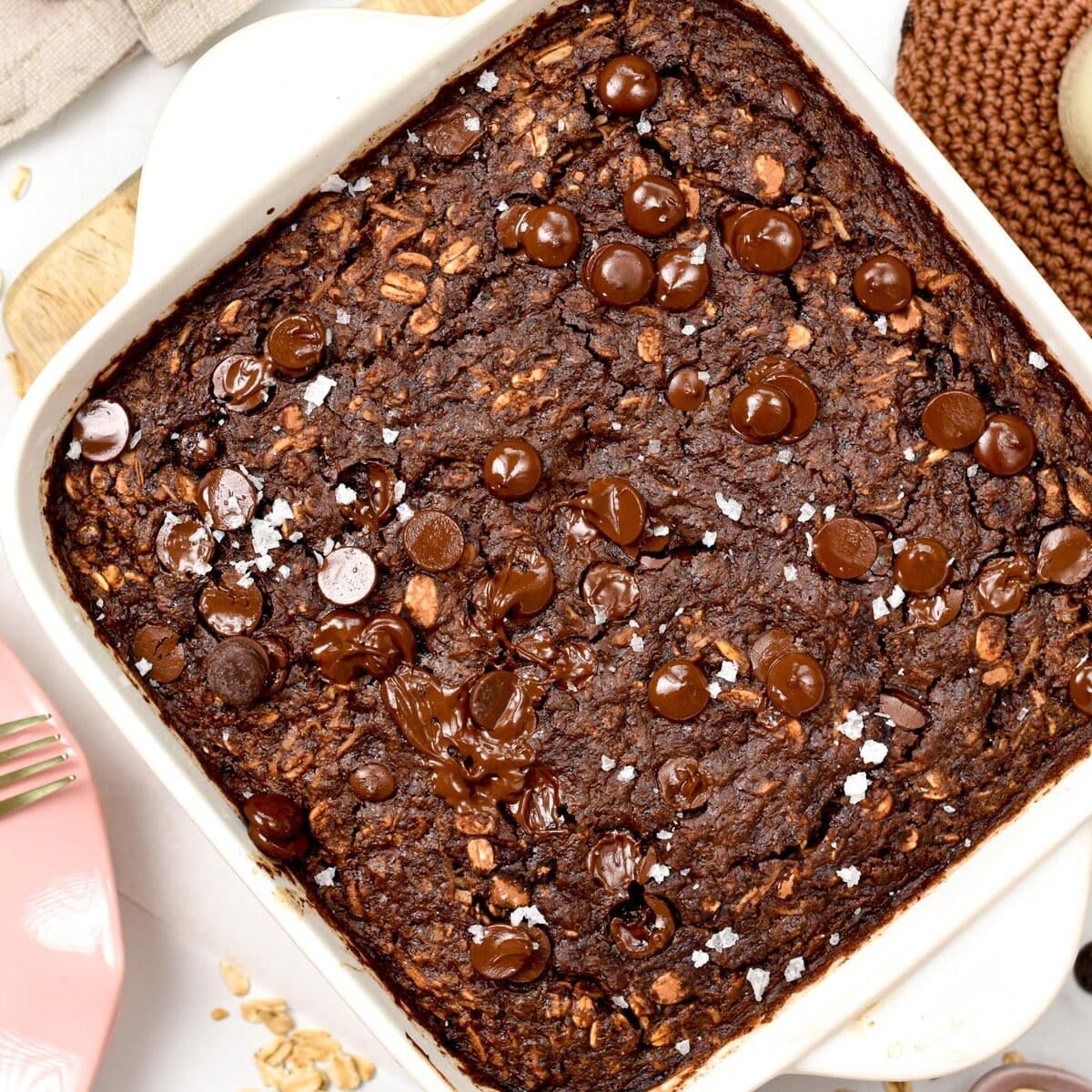 Brownie Baked Oatmeal - The Conscious Plant Kitchen