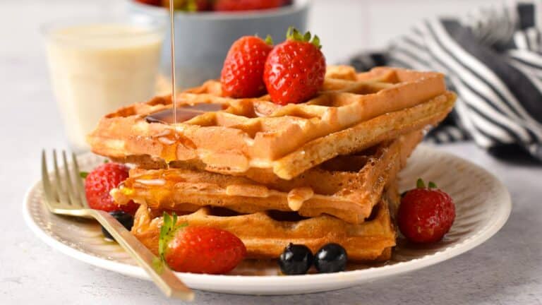 Vegan Protein Waffles - The Conscious Plant Kitchen