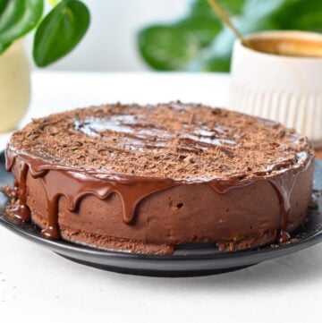 2-Ingredient No-Bake Chocolate Cake - The Conscious Plant Kitchen
