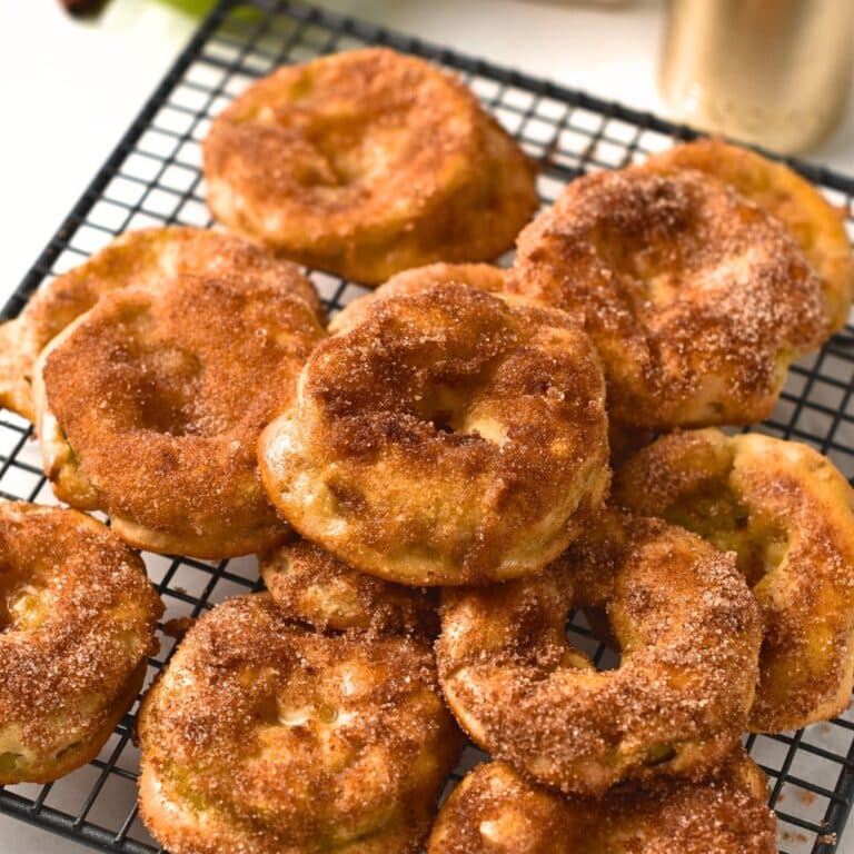 Apple Rings (2-Ingredient Dough) - The Conscious Plant Kitchen