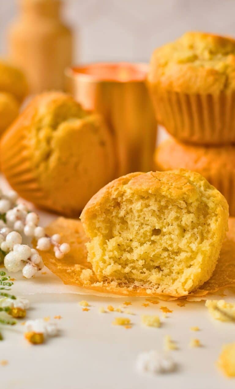 Easy Vanilla Muffins (4 Ingredients, No Eggs) - The Conscious Plant Kitchen