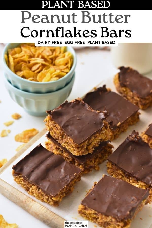 Peanut Butter Cornflakes Bars (Healthy, 6g Protein, No-Bake) - The ...