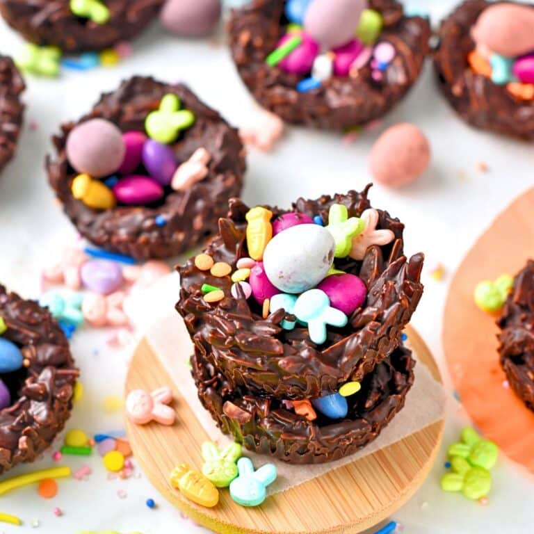 Chocolate Easter Nests (4 Ingredients, Healthy) - The Conscious Plant ...