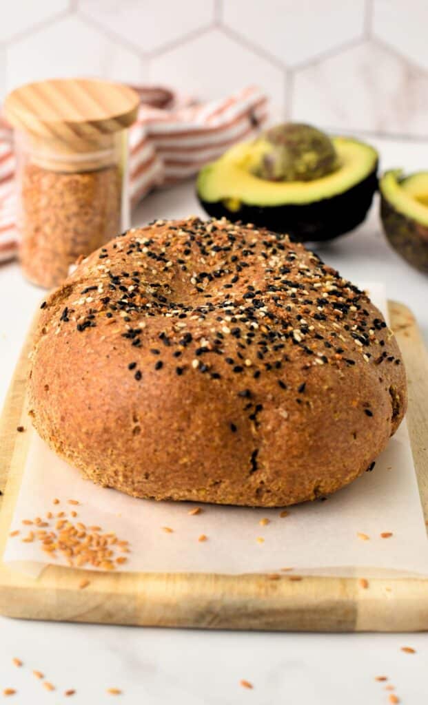 Flaxseed Bread (5 Ingredients) - The Conscious Plant Kitchen