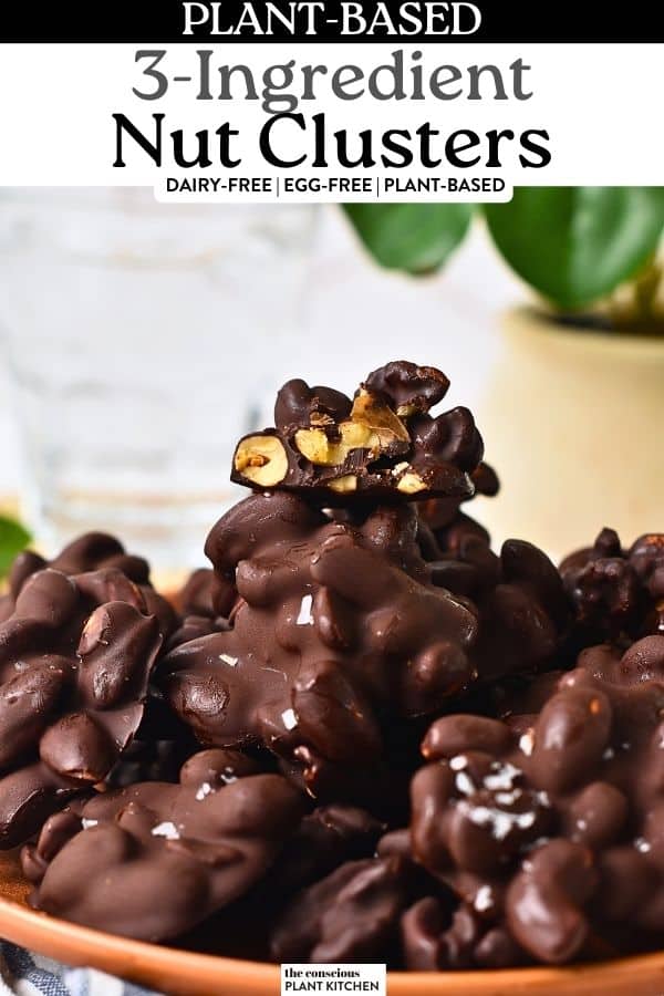 Nut Clusters (3 Ingredients, Low-Sugar) - The Conscious Plant Kitchen