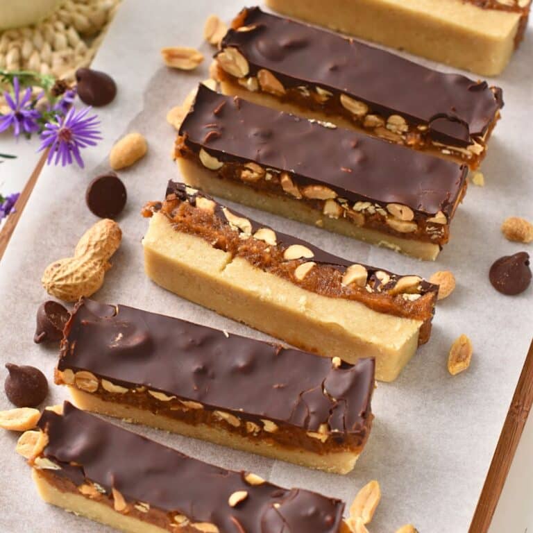 Healthy Snickers (No-Bake, 7g Protein, Gluten-Free) - The Conscious ...