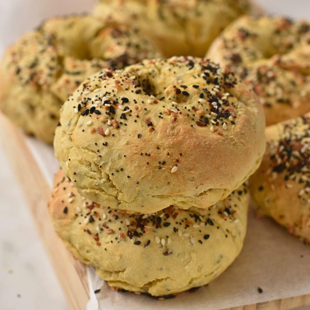 Jalapeno Bagels with Beans (15g Protein, 9g Fiber) - The Conscious ...