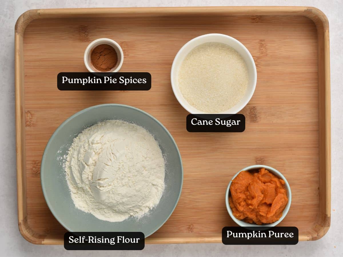 Baked Pumpkin Donuts (2-Ingredient Dough) - The Conscious Plant Kitchen