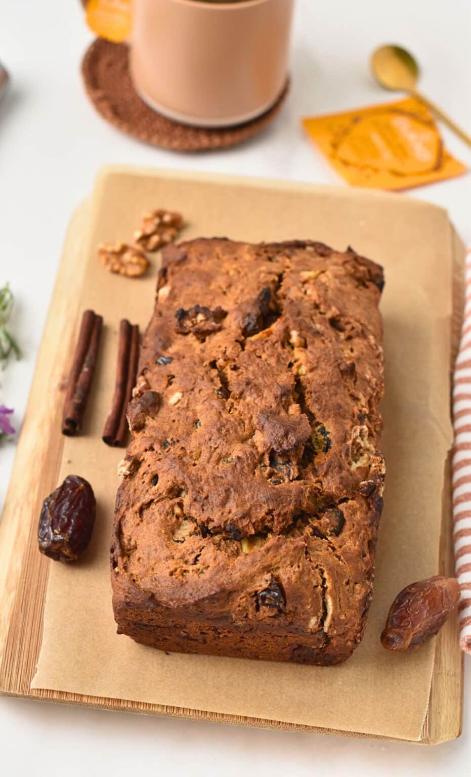 Date Walnut Bread (No Eggs, No Added Sugar, No Dairy) - The Conscious ...